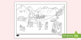 Hot and Cold Colouring Page,Hot and Cold,Colouring - Twinkl