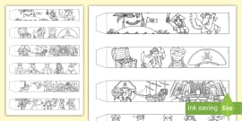 Summer Paper Chain Colouring Activity (teacher made)