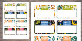 80s Name Tags | Twinkl Party (teacher made) - Twinkl