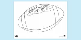 FREE! - Rugby Ball Colouring Sheets (teacher made) - Twinkl