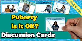 Puberty Discussion Cards for KS3 - Twinkl