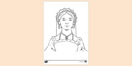 FREE! - Mary Colouring Sheet | Colouring Sheets - Twinkl
