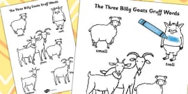 The Three Billy Goats Gruff Speech Bubble Activity