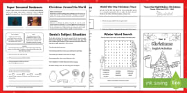 Christmas Activities for Year 3 - Teaching resource