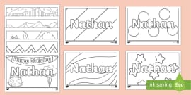 FREE! - Mollie Name Simple Colouring Activity Sheet - Twinkl