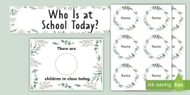 👉 Who's Here Today Display (teacher made) - Twinkl