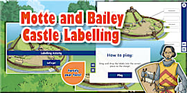 Parts of a Castle Interactive Labelling Worksheet