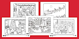 Colouring Christmas Table Mats | Primary Resource
