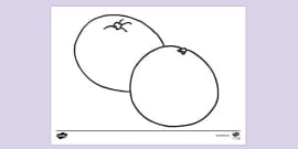FREE! - Peeling a Satsuma Colouring Sheet | Colouring | Twinkl