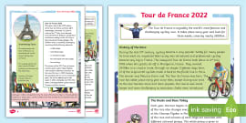 Tour de France Differentiated Reading Comprehension Activity French