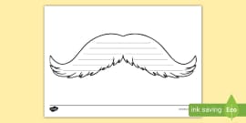 Role Play Printable Fake Moustache Templates