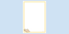 FREE! - Simple Blank Tooth Fairy Page Border | Page Borders | Twinkl