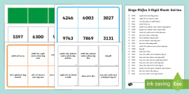 Bingo Rhif 5 Digid (Teacher-Made) - Twinkl
