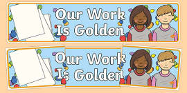 👉 Golden Child Banner (teacher made) - Twinkl