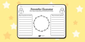 My Favourite Story Drawing Worksheet / Worksheet - Twinkl