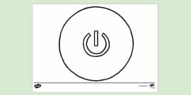 FREE! - Pause Button Icon Colouring | Colouring Sheets