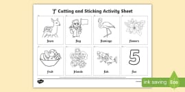 'k' Cutting and Sticking Activity (teacher made) - Twinkl