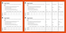 Einstein Riddles Logic Puzzle - Twinkl - Kids Puzzles