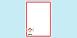 FREE! - Simple Blank Rugby Referee Page Border | Page Borders | Twinkl