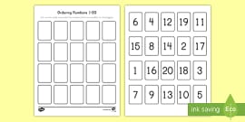 Food Counting Clip Cards