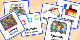 Visual Timetable Nursery FS1 Arabic Translation - Twinkl