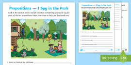 Preposition Picture Cards (teacher made)