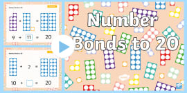 FREE! - Number Bonds to 20 Bingo (teacher made)