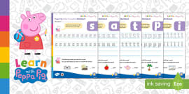 FREE! - Peppa Pig: s, a, t, p, i, n, m, d Initial Sound Activity