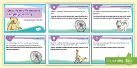 Uluru Writing Challenge Cards