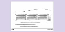 FREE! - Simple Blank Fence Page Border | Page Borders | Twinkl