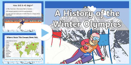 History of the Winter Olympics Timeline (teacher made)