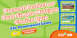 ESL Present Perfect and Past Simple Board Game [Kids, B1]