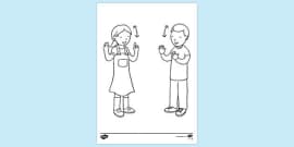FREE! - Children Talking Colouring Sheet | Twinkl - Twinkl