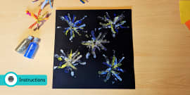 Fork Fireworks | Bonfire Night Crafts (Teacher-Made)