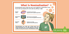 Nominalisation (Teacher-Made) - Twinkl