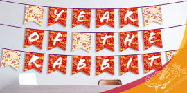 Chinese New Year Bunting (teacher made) - Twinkl
