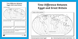 Difference Between Time Zones Activity | Geography | KS2
