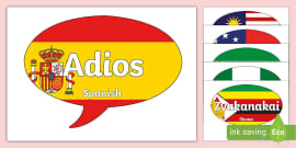 Mixed Language Hello Speech Bubble Posters (Teacher-Made)