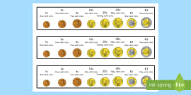 Euro Money Cut-Outs (teacher made)