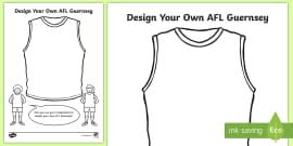 Design Your Own AFL Kit Activity - australia, sport, design, clothing