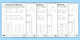 Converting Between Centimeters and Meters and Millimeters Worksheet