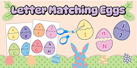 Easter Egg Letter Matching | Twinkl USA Resources