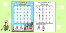 Walk to School Month Word Mat (teacher made)