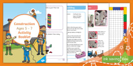 FREE! - Construction Dot to Dot Digger Activity - Resources - Twinkl