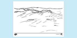 👉 Ocean Waves Template | Colouring Cut-Outs | Twinkl