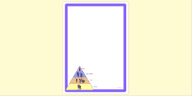 Simple Blank Pyramid Page Border | Ready-made Page Borders