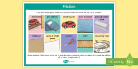Friction Worksheet | Forces and Motion | Primary Resources