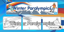 Winter Paralympics Coloring Sheets | Twinkl Resources