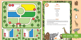 Feed the Monkey Counting Game (teacher made)