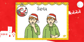 Christmas Sign Language KS1 | British Sign Language - Twinkl